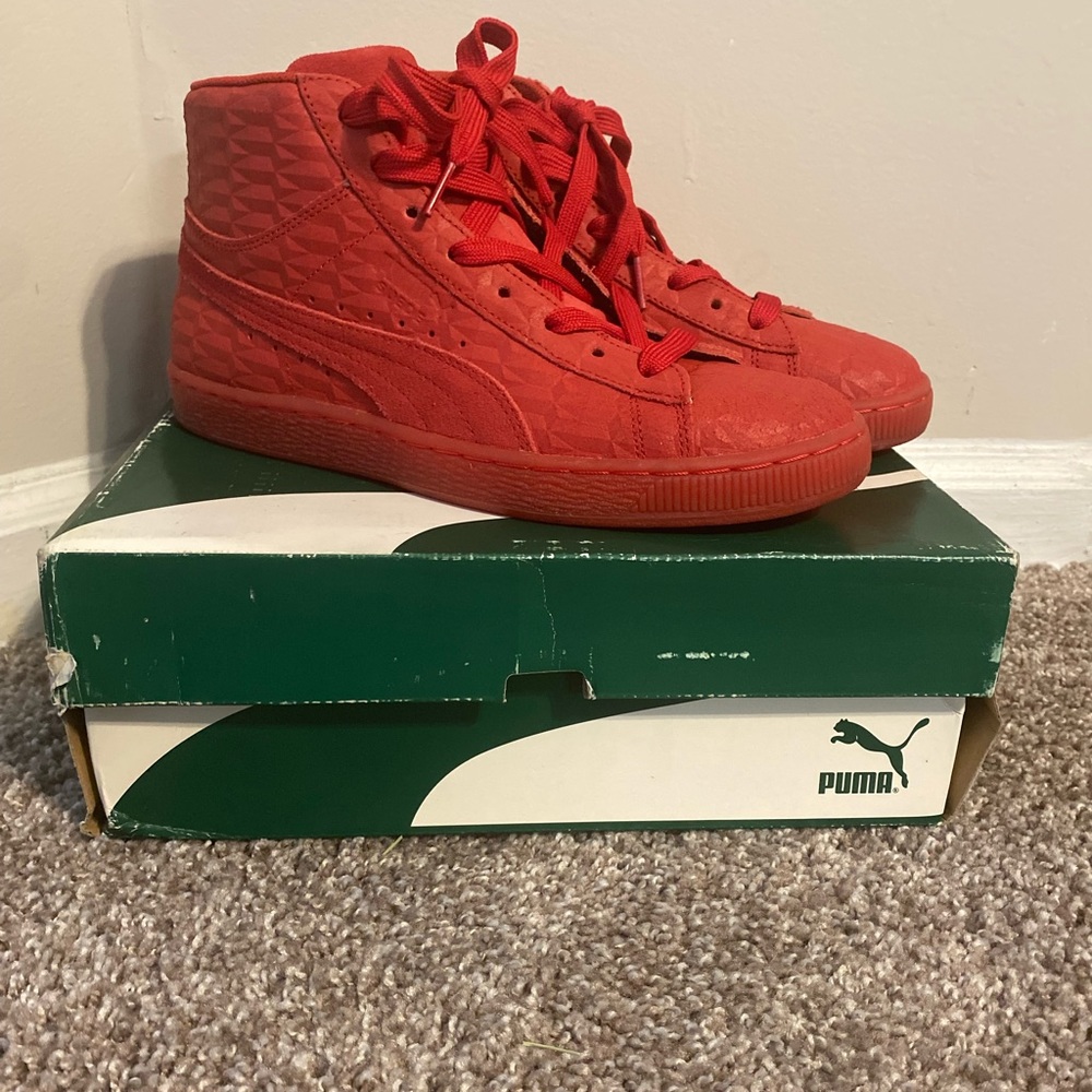 Puma - Red Suede - High Top - Gem